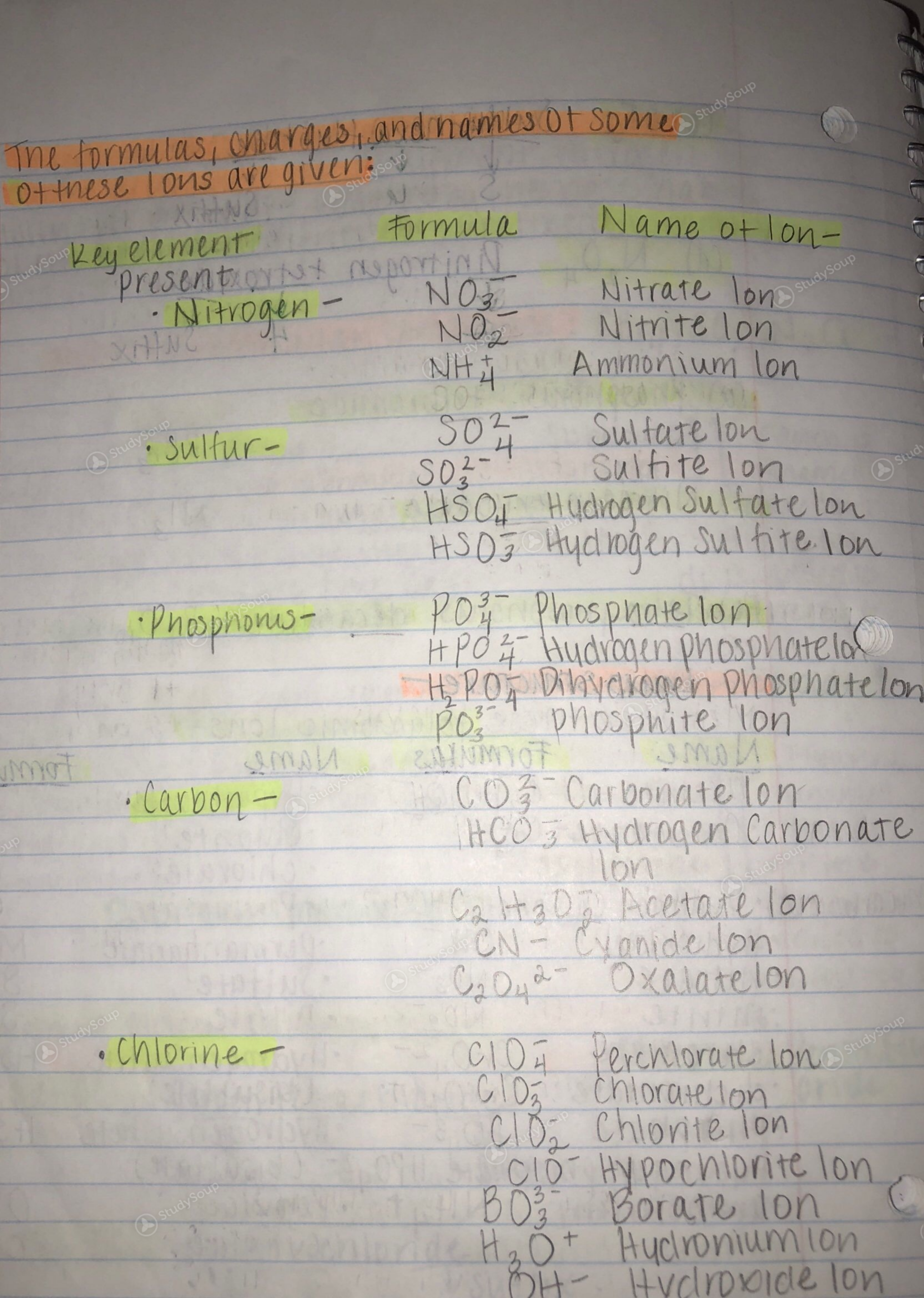 UIC - CHEM 101 - Fall 2018 - Chem 101 - Study Guide | StudySoup